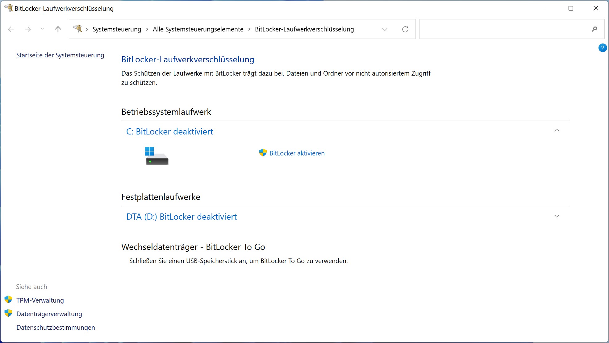 Windows BitLocker - KSZ: Help